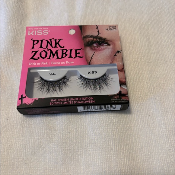 Makeup | New In Box Kiss Pink Zombie Eyelashes | Poshmark